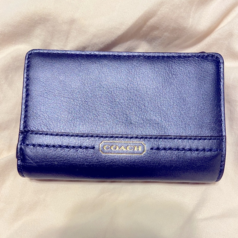Blue Coach Wallet In Like-New Conditions - Gem
